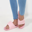 Sliders for Girls - Pink Casual Sliders for Women (Geva 19)