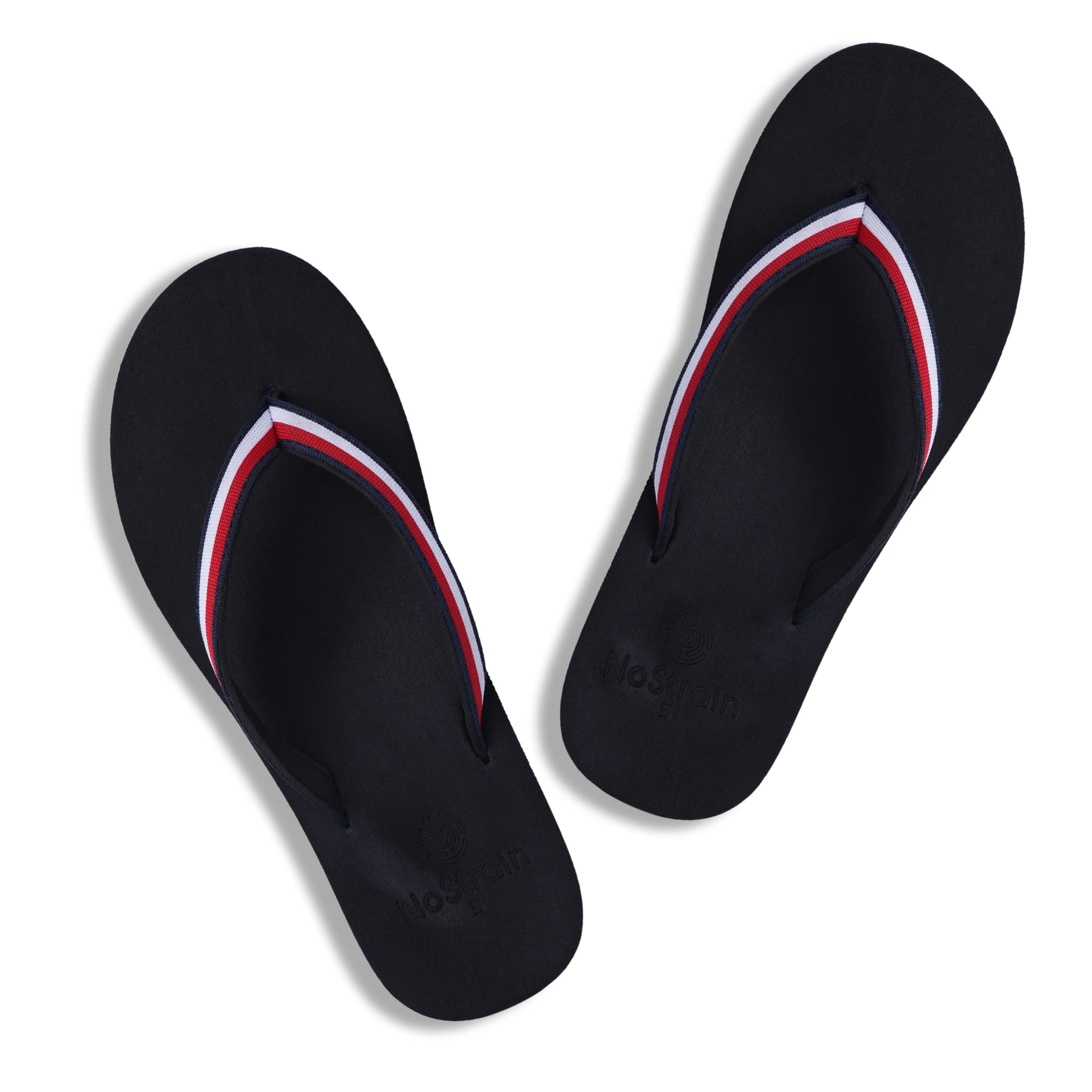 Black & Red Stripe Jacquard Slippers for Women – Cozy Home Wear