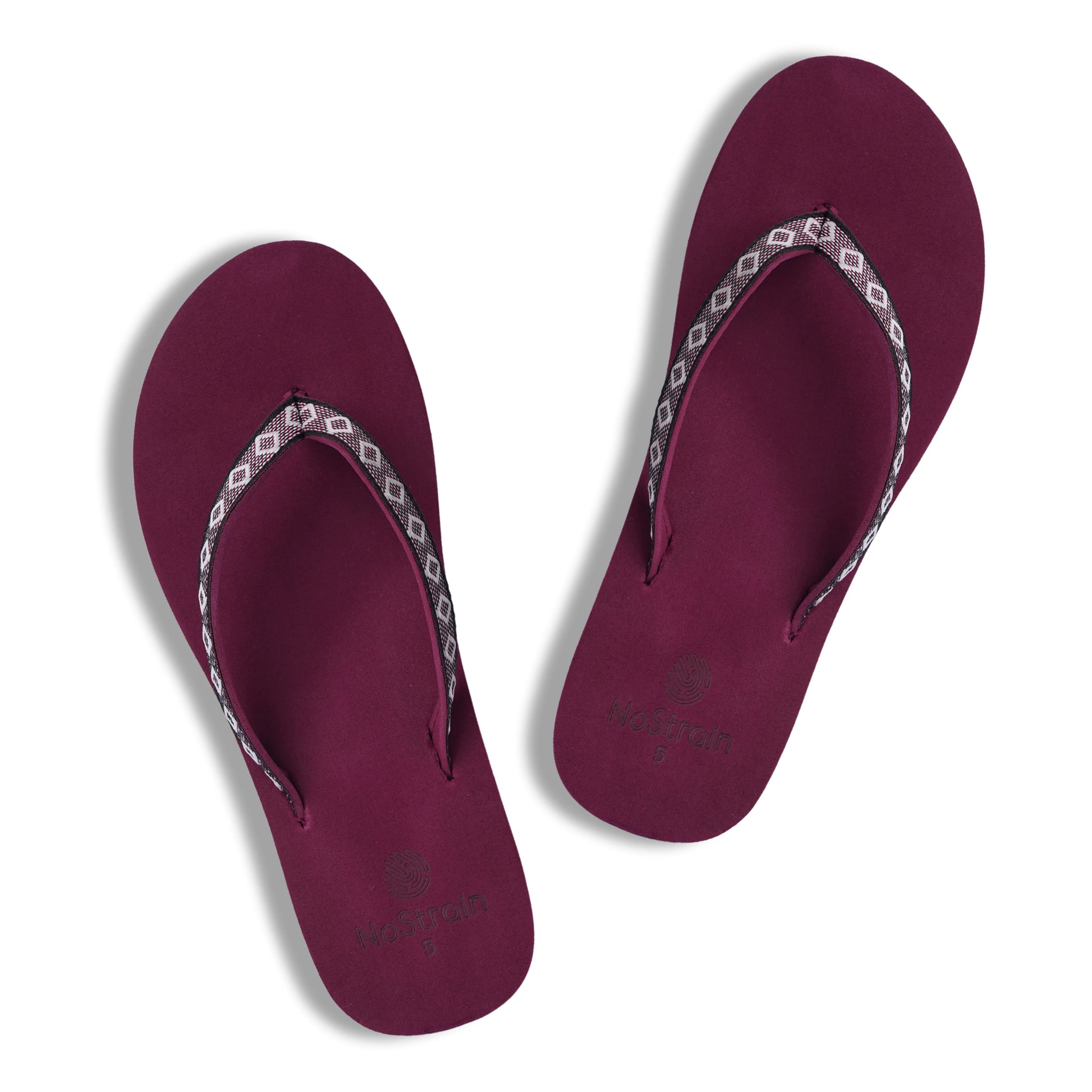 Maroon Stylish & Soft Ladies' Slippers – NoStrain Comfort